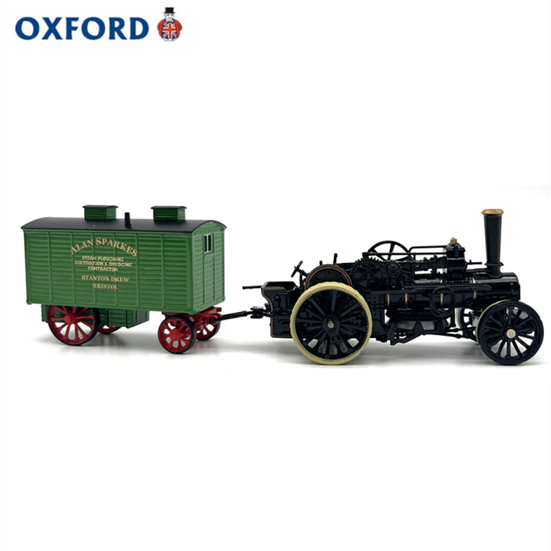 1/76 Scale Fowler BB1 Steam Ploughing Engine with Living Wagon Diecast ...