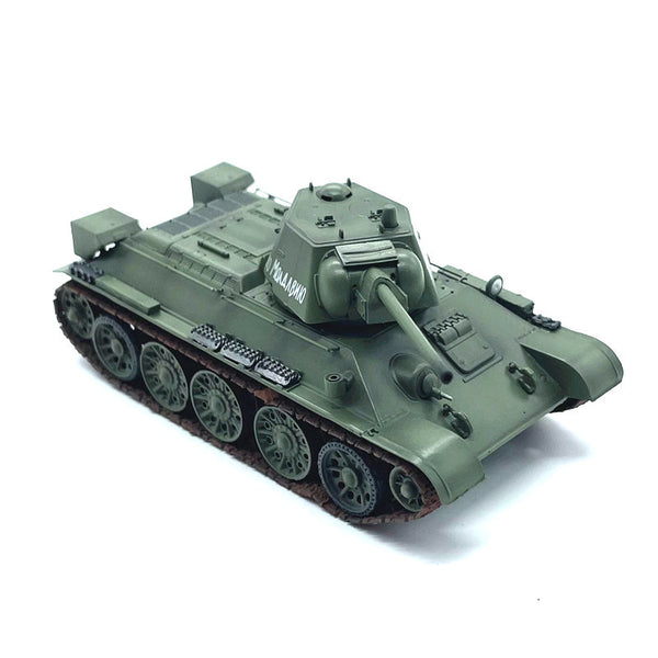 WWII T-34-76 Soviet medium tank pre-built 1/72 scale plastic collectib ...