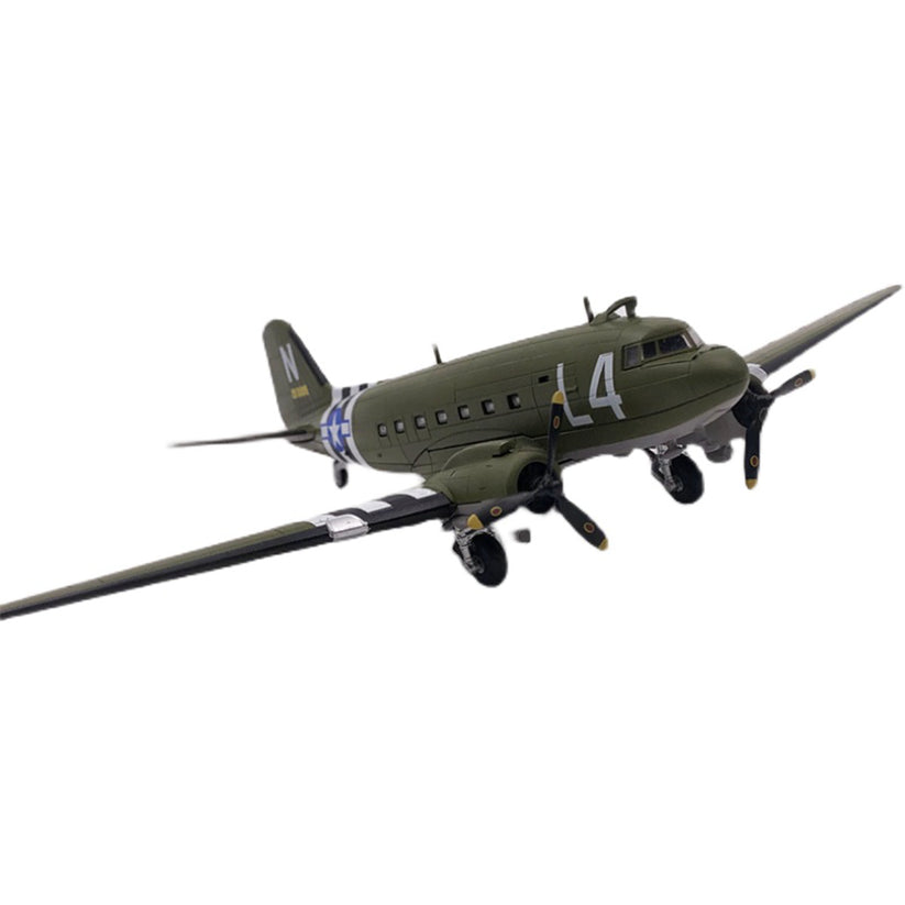 Douglas C-47 Skytrain Military Transport Aircraft 1/100 Scale Diecast ...