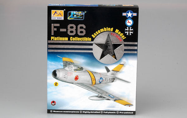 USAF F-86F Sabre jet fighter pre-built 1/72 scale plastic collectible ...