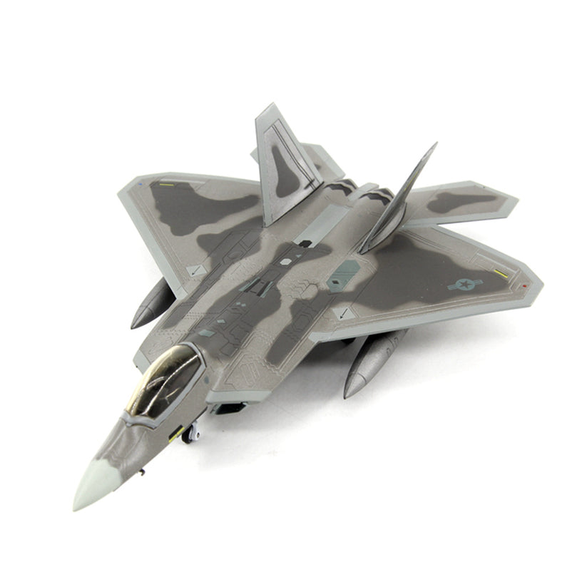 F-22 Raptor Stealth Tactical Fighter 1/100 Scale Diecast Aircraft Mode ...