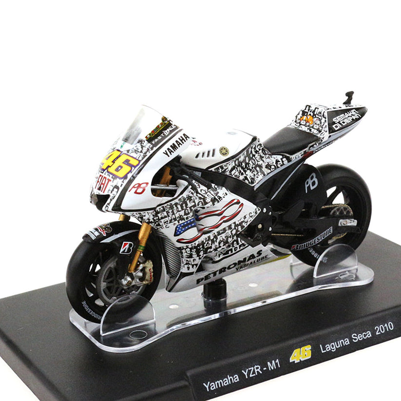 Yamaha YZR-M1 46 Laguna Seca 2010 1/18 Scale Diecast Metal Motorcycle ...